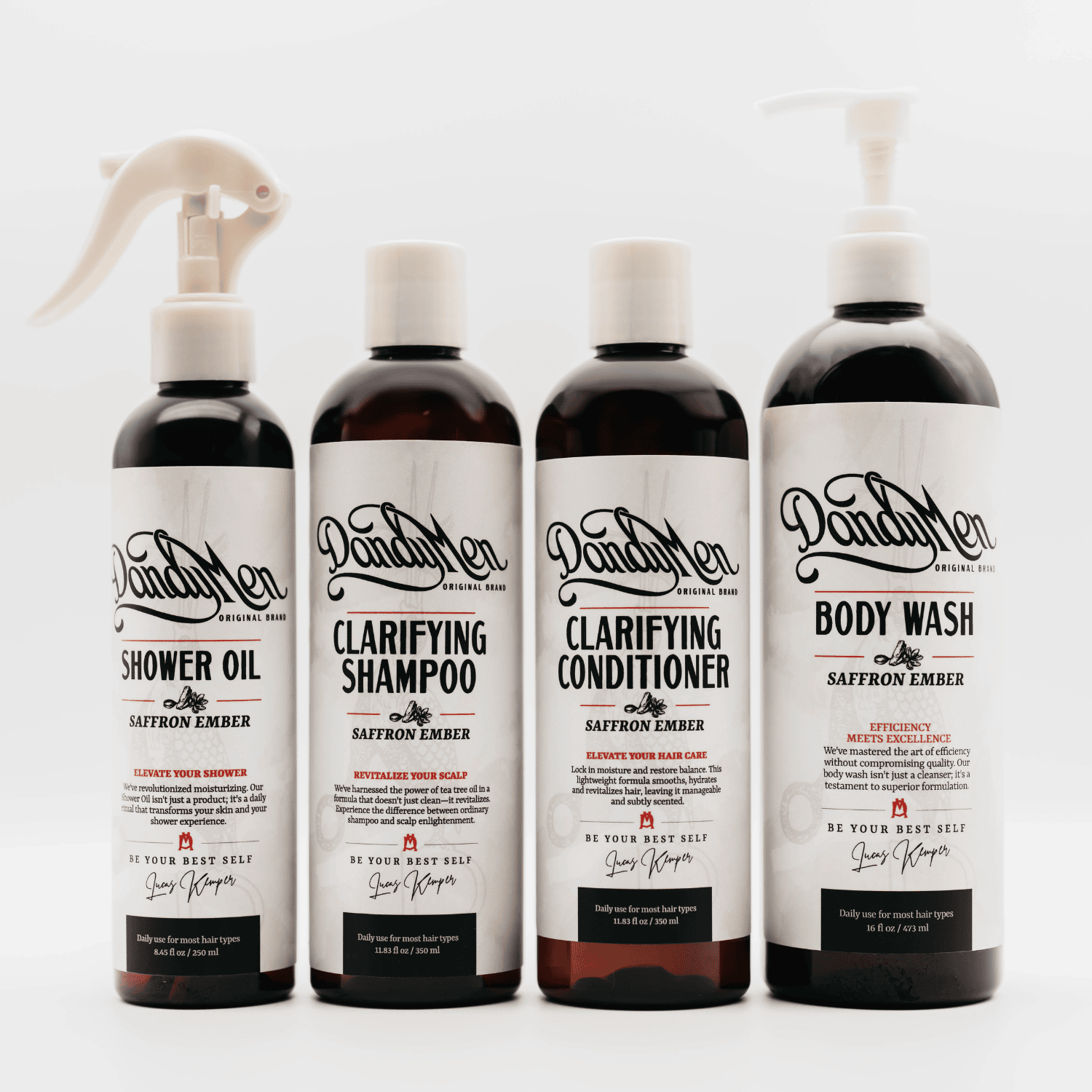 Refresh & Revitalize Shower Kit - Saffron Ember – DandyMen Co.